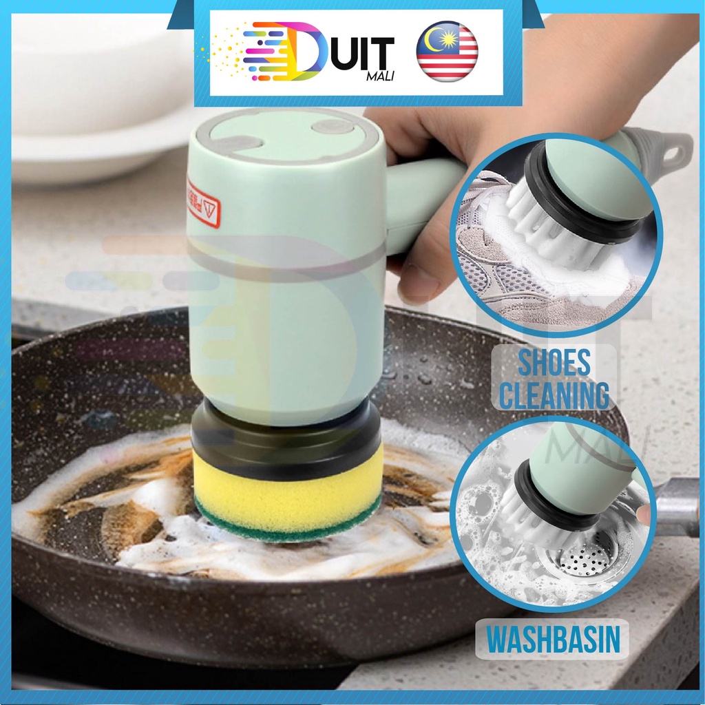 Duitmali Berus Pencuci Periuk Pinggan USB Magic Brush Rechargeable ...