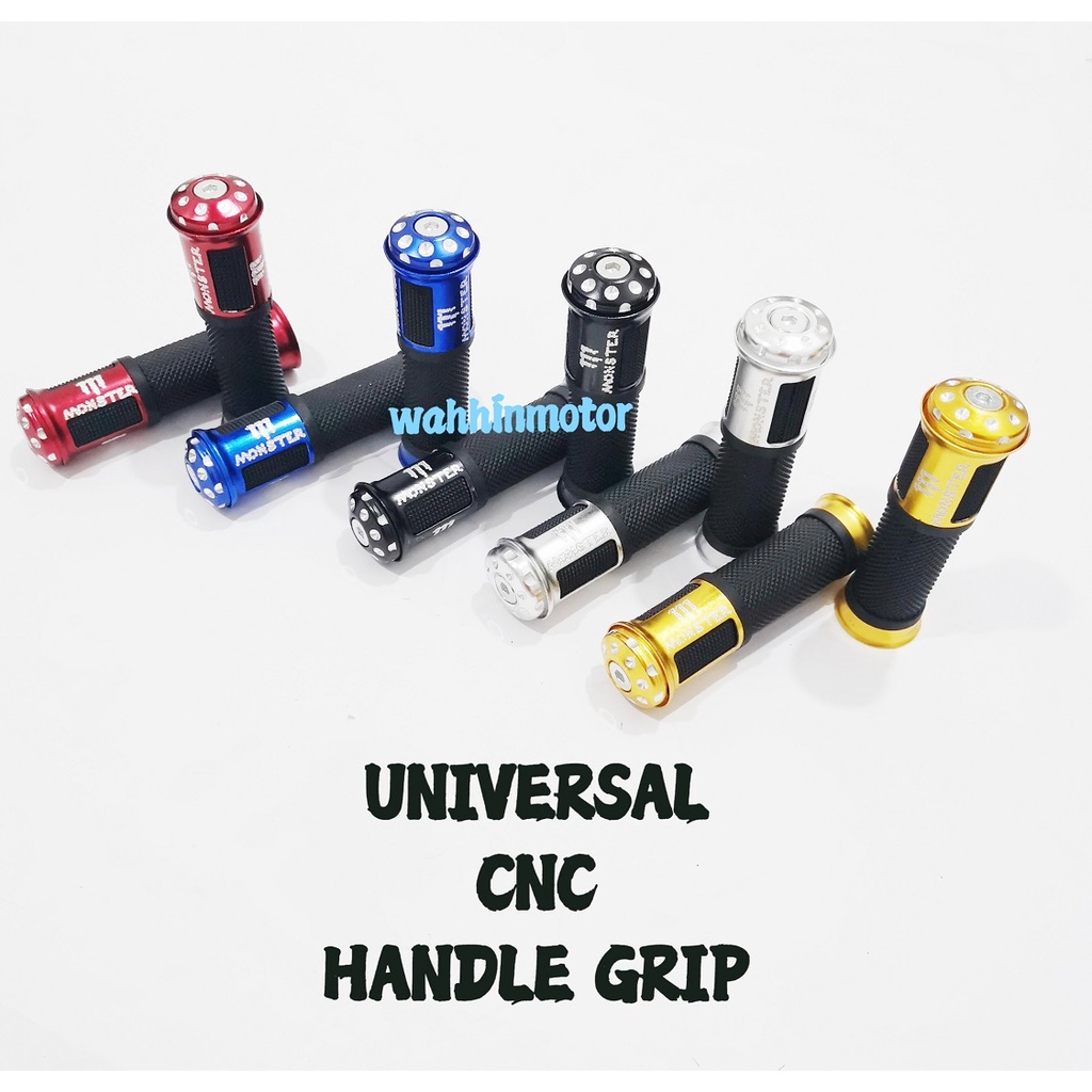 MONSTER UNIVERSAL CNC ALLOY HANDLE GRIP THROTTLE GRIP EX5 DREAM WAVE ...