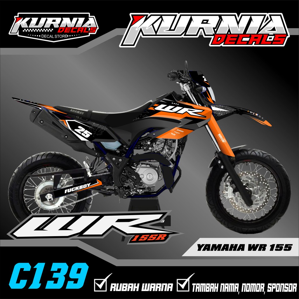 Sticker DECAL STICKER YAMAHA Wr155 (C139) STICKER FULL BODY Variation ...
