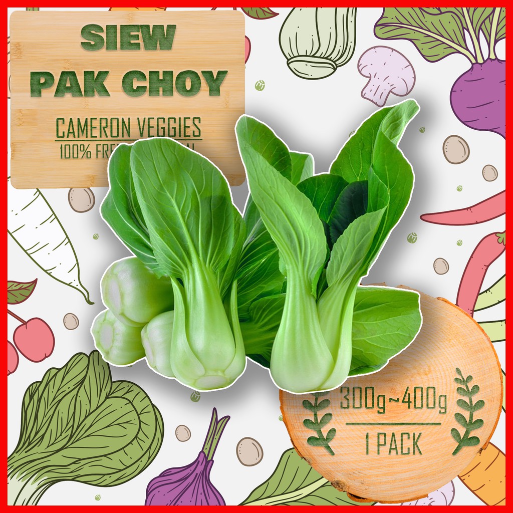 🌶️🍅SIEW PAK CHOY🥬🥕SAWI KECIL🥦🧅小白菜🍆🍄 ️300g-400g ️⛰️100% FRESH DAILY FROM ...