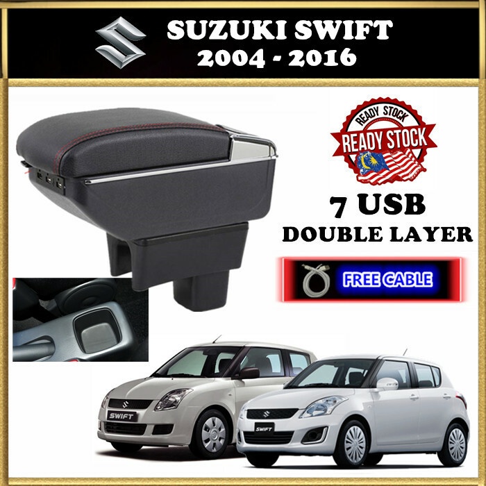 Premium Armrest Suzuki Swift 2004 - 2016 Zc21 ZC82 4USB 7USB 1 or 2 ...