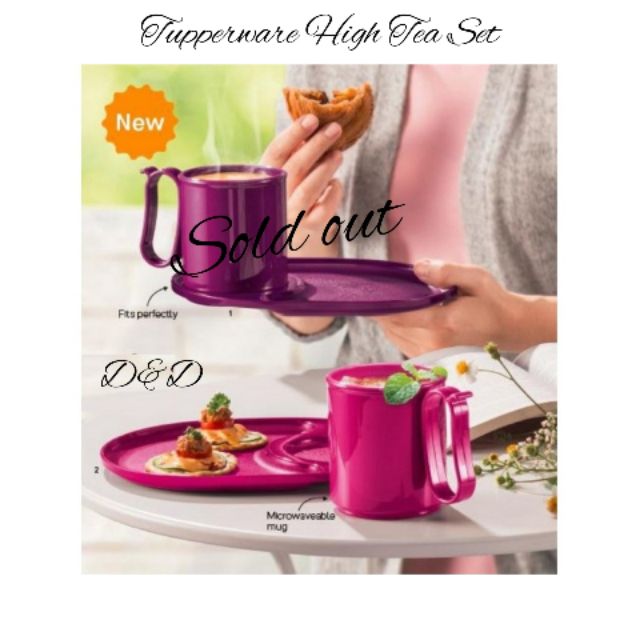 Tupperware Tea 4 Two Set | Tupperware High Tea Set | Shopee Malaysia