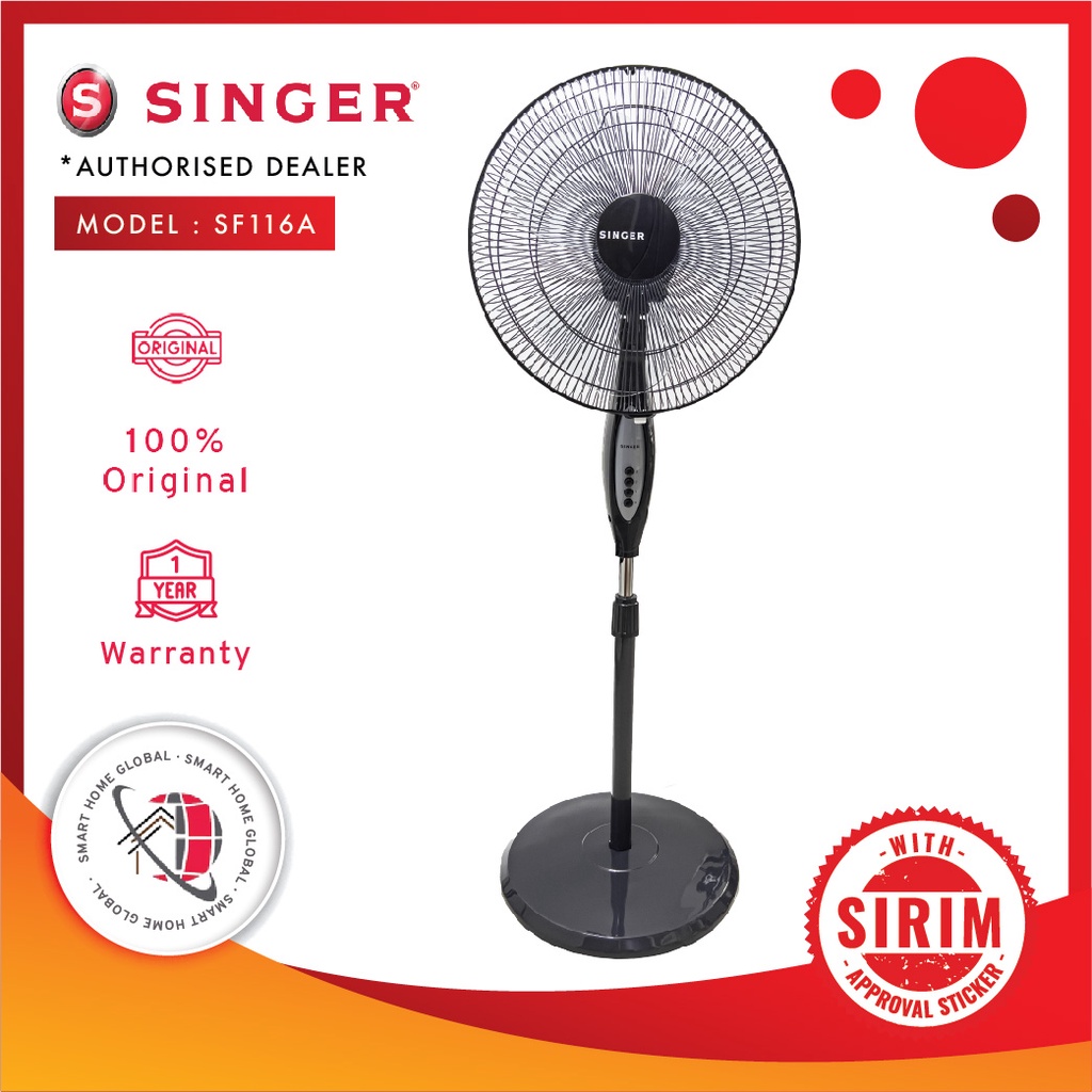 Singer SF116A Stand Fan | Shopee Malaysia