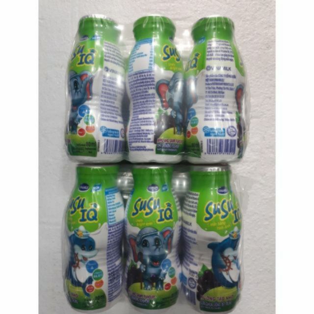 Susu IQ pasteurized drinking yogurt box with apple flavor 80ml | Shopee ...