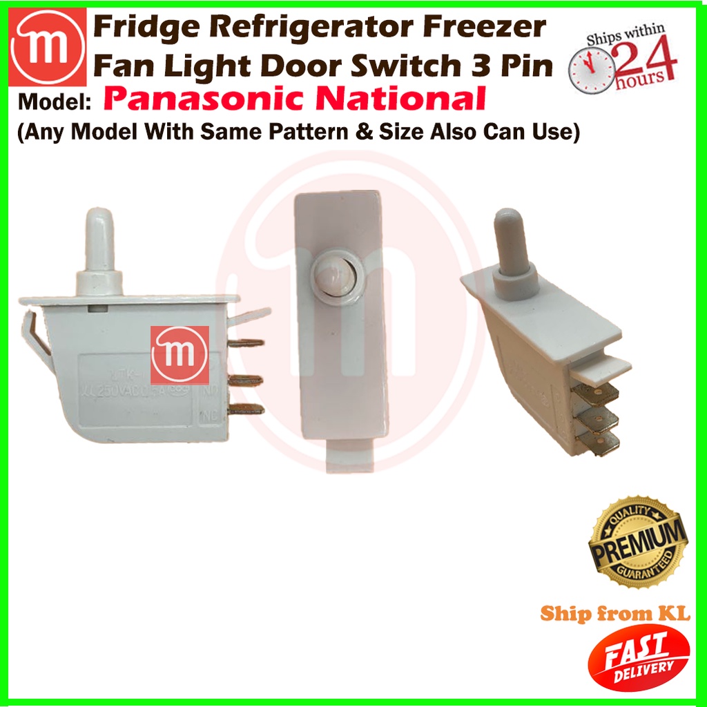 Panasonic National Fridge Refrigerator Freezer Fan Light Door Switch 3 ...