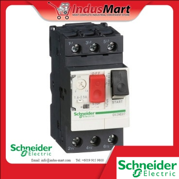 SCHNEIDER ELECTRIC GV2ME14 Motor Circuit Breaker TeSys Deca, 3P, 6-10 A ...
