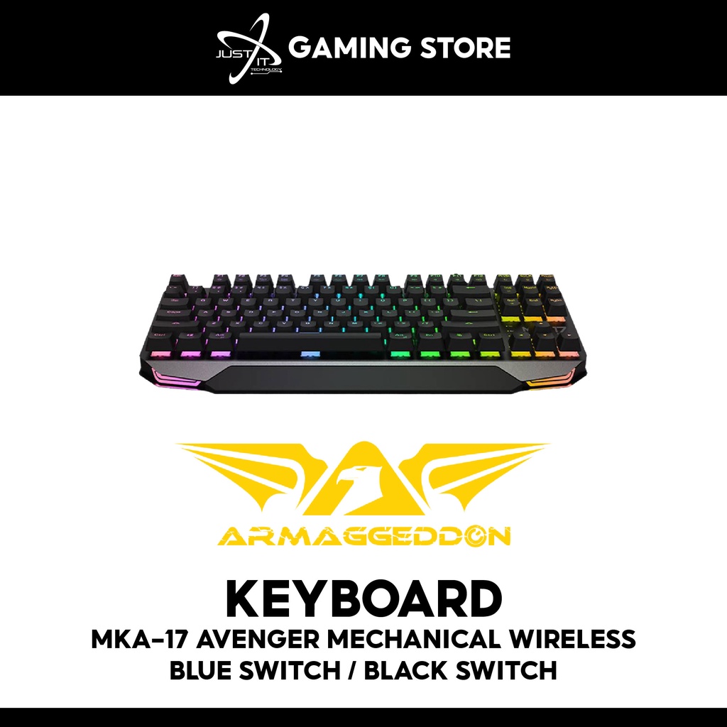 ARMAGGEDDON MKA-17 AVENGER WIRELESS MECHANICAL RGB KEYBOARD ( BLACK ...