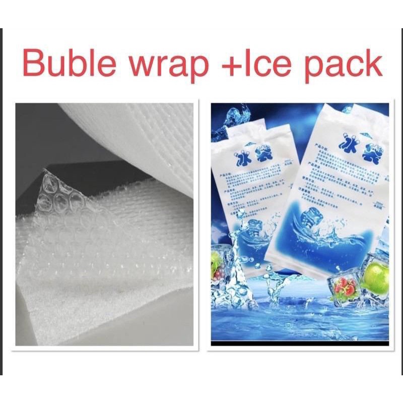 ADD ICE PACK & EXTRA BUBBLE WRAP/COOLING BAG IN YOUR PARCEL | Shopee ...