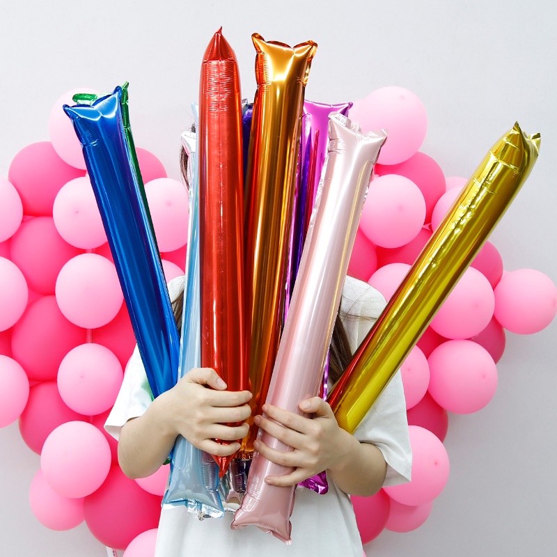 Colorful Cheerstick Hand Held Aluminum Foil Balloon Cheering Balloons ...