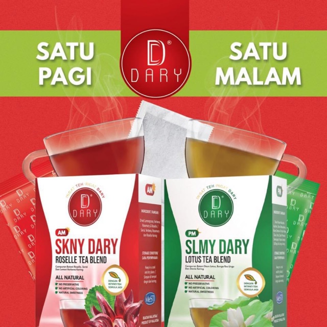 🔥DARY TEA 🔥16 UNCANG PER PACK 💯% ORIGINAL 🔥READY STOCK | Shopee Malaysia