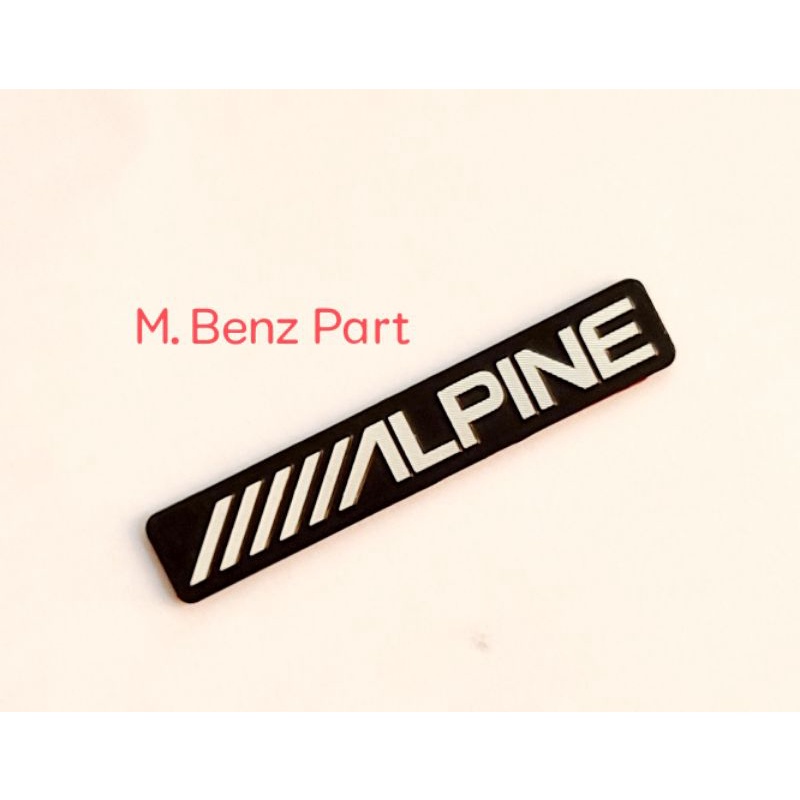 Alpine Audio Speaker 3D Aluminum Emblem Sticker Decals Logo | Shopee ...
