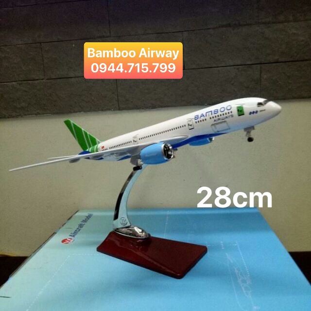Bamboo Airway 28cm Metal Airplane Model (With Wheels) | Shopee Malaysia