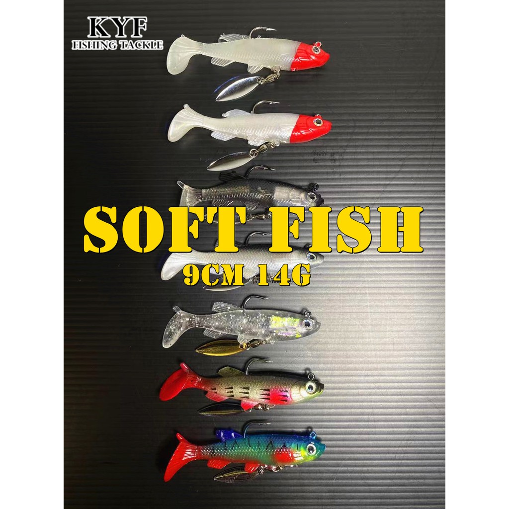 KYF SOFT FISH 9cM 14g SOFTBAIT SINKING SP013 | Shopee Malaysia