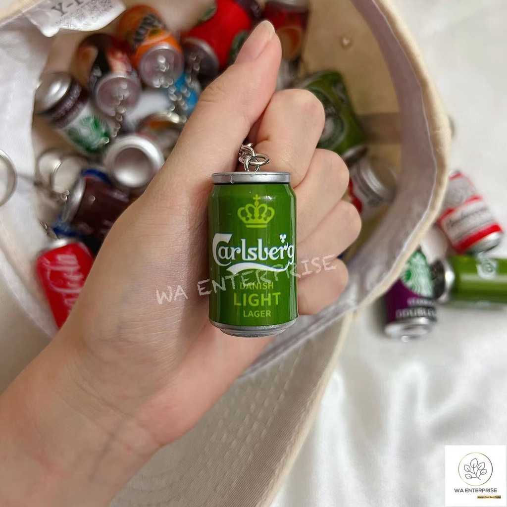 (Ready Stock) Cute Key Chain Fanta Cola Pepsi Sprite Keychain 1 piece ...