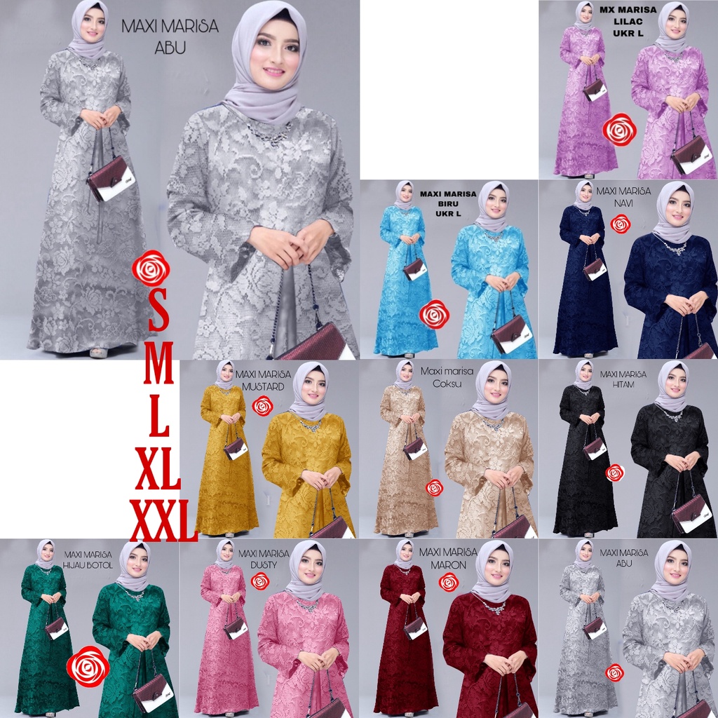 Maxi marisa /S M L XL XXL/Maxi Dress/ Muslim Clothing/Muslim Fashion ...
