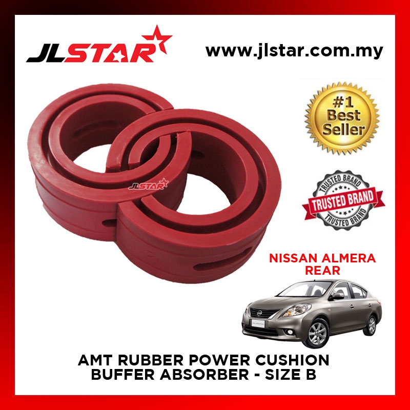 NISSAN ALMERA REAR SIZE B AMT RUBBER POWER CUSHION BUFFER ABSORBER COIL ...