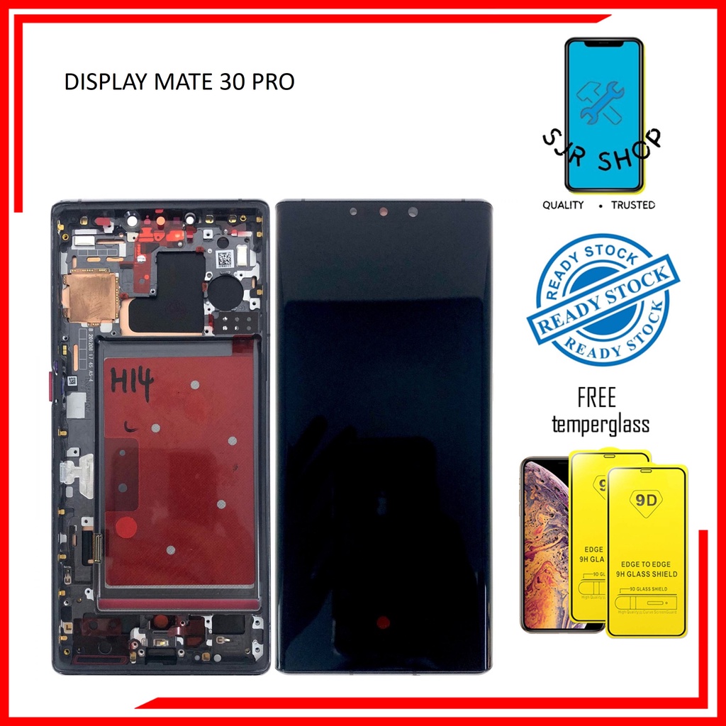 HUAWEI LCD DISPLAY ORI MATE 30 PRO SCREEN DIGITIZER+WITH TEMPER GLASS ...