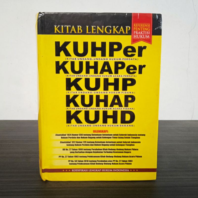 Complete Book Of KUHPer, KUHAPer, KUHP, KUHAP, KUHD (Original) | Shopee ...