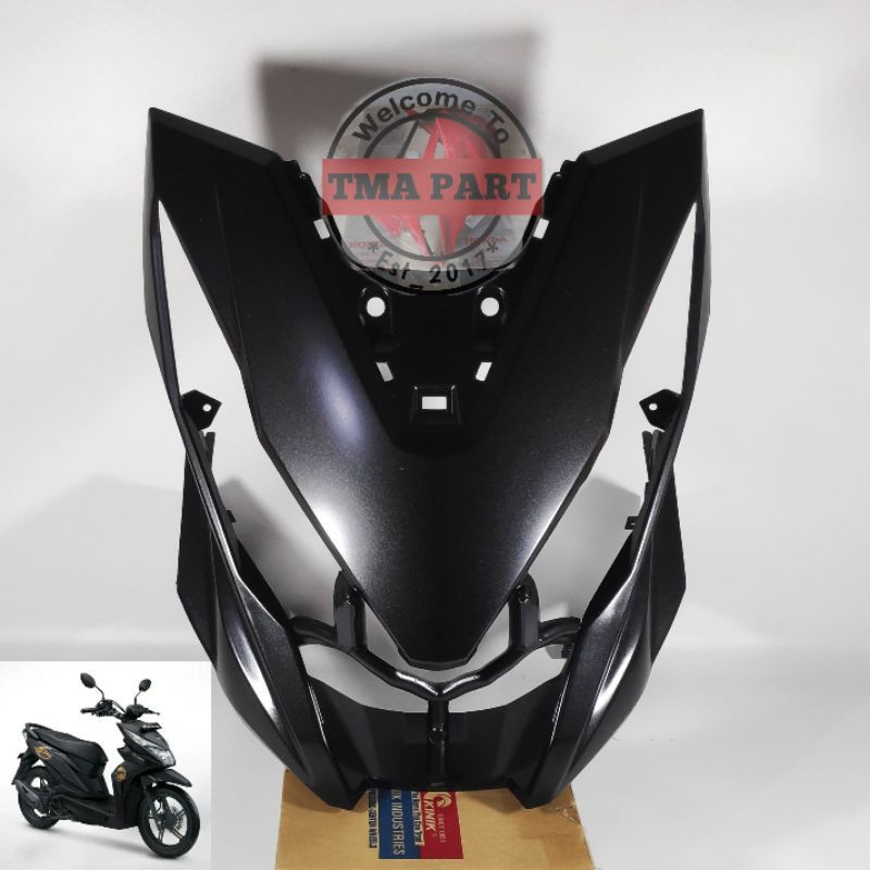HITAM Cover front panel Shield front beat esp eco street k81 Black doff ...