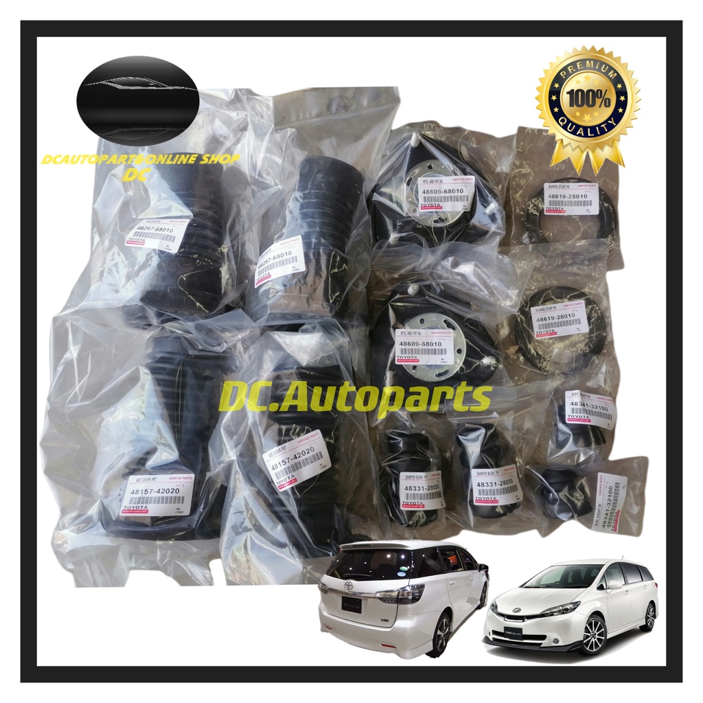 ABSORBER MOUNTING /BEARING /DUST COVER /BUMP STOPPER BUSH TOYOTA WISH ...