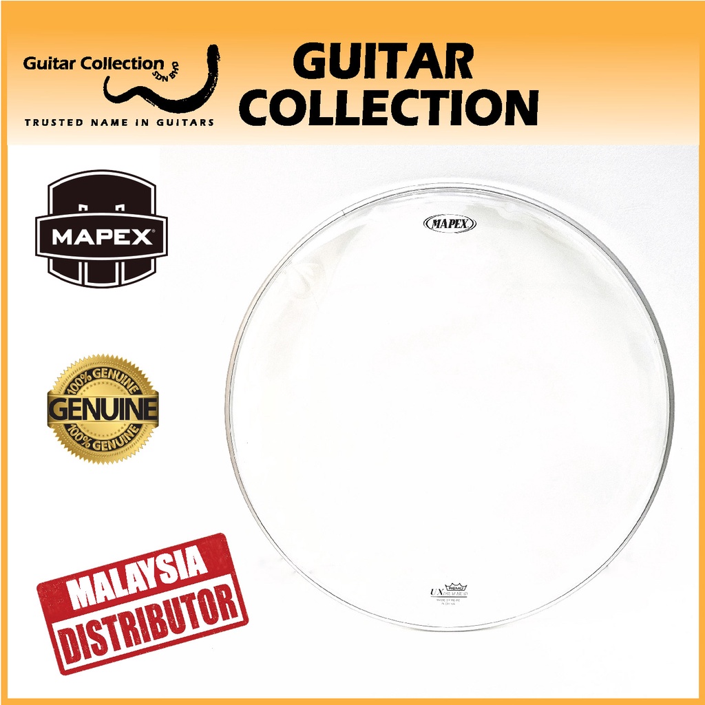 Mapex 8", 10", 12", 14", 16", 20" Drum Head - Clear Remo (Old Logo ...