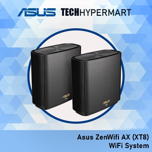 Asus ZenWifi AX (XT8) WiFi System (800Mbps Wireless AX, Internal ...