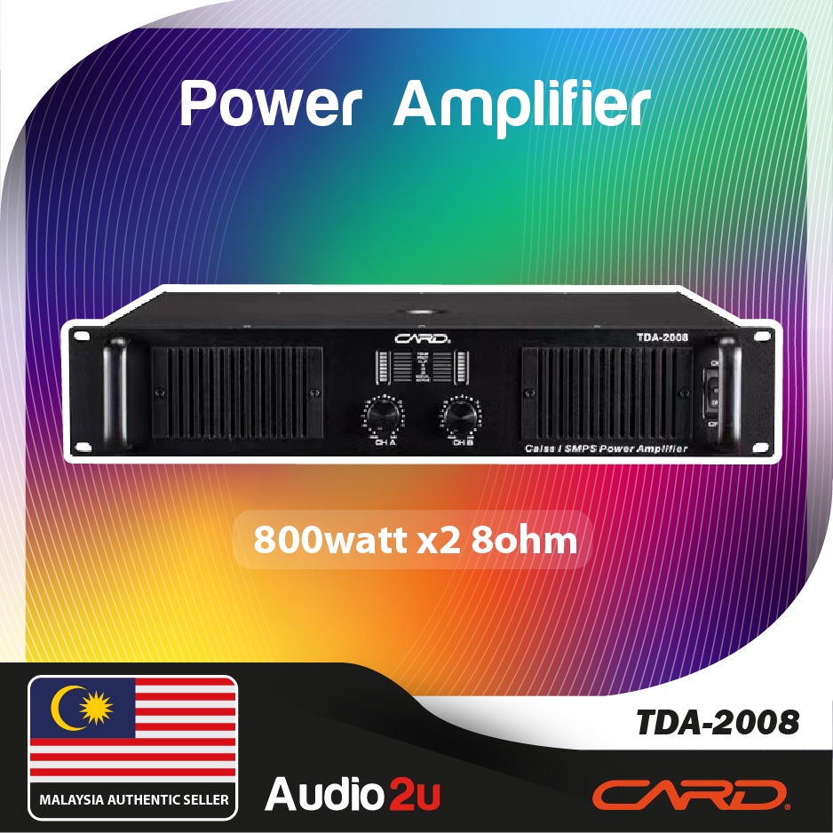 CARD TDA-2008 Powered Amplifier 800W | Shopee Malaysia