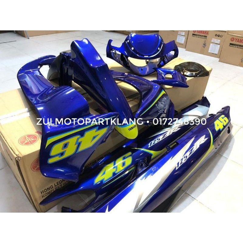 COVER SET Y125Z/ZR HLY ORIGINAL BIRU 46 HITAM 46 HITAM SKALA HITAM ...