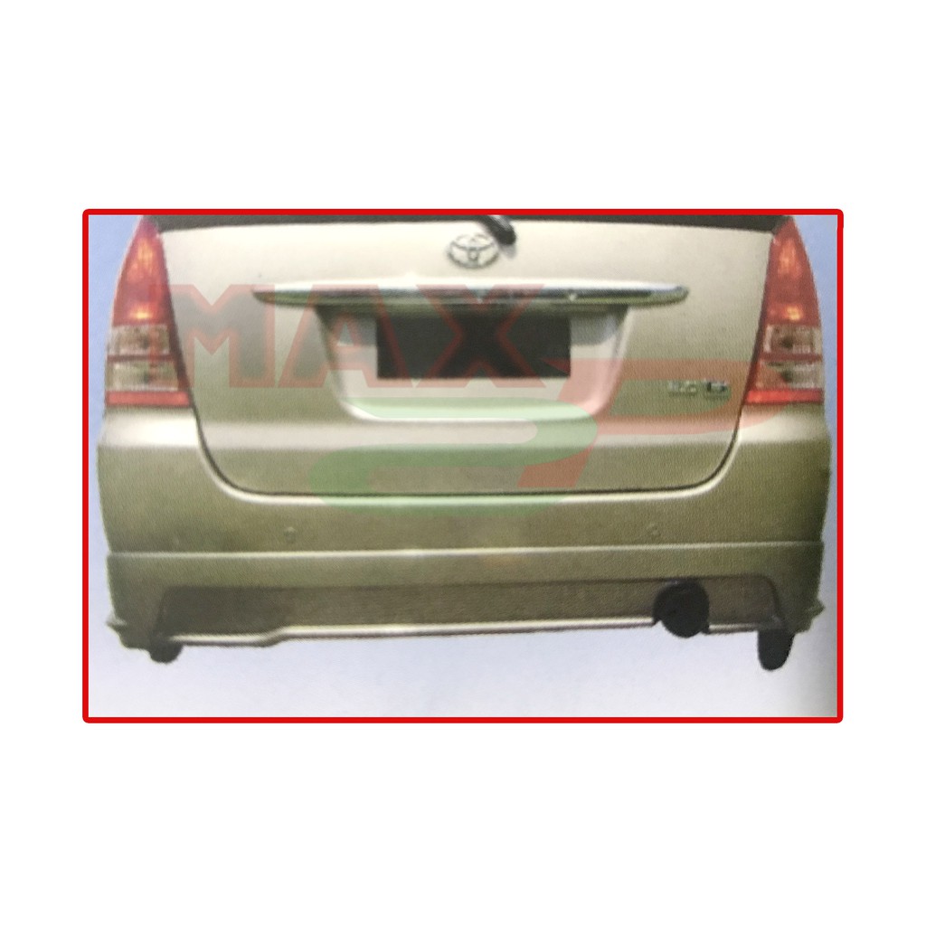 Toyota Innova 1st Gen (2004 Model ONLY) SPORTY Rear Back Skirt Skirting ...