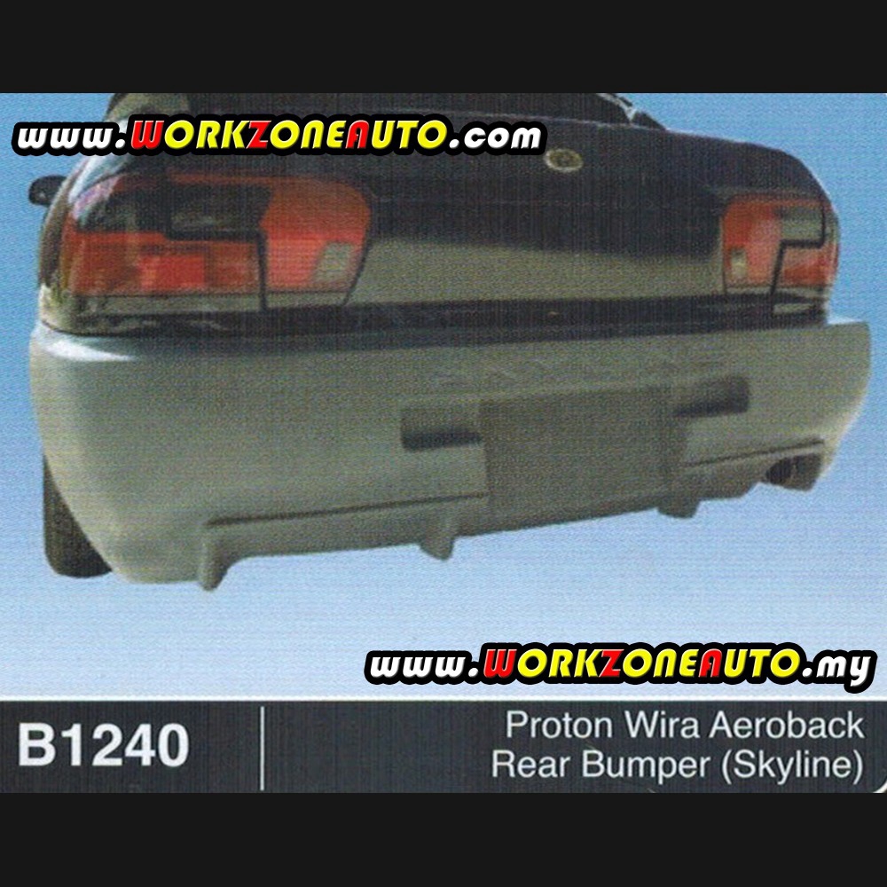 B1240 Proton Wira Aeroback Fiber Rear Bumper (Skyline) | Shopee Malaysia