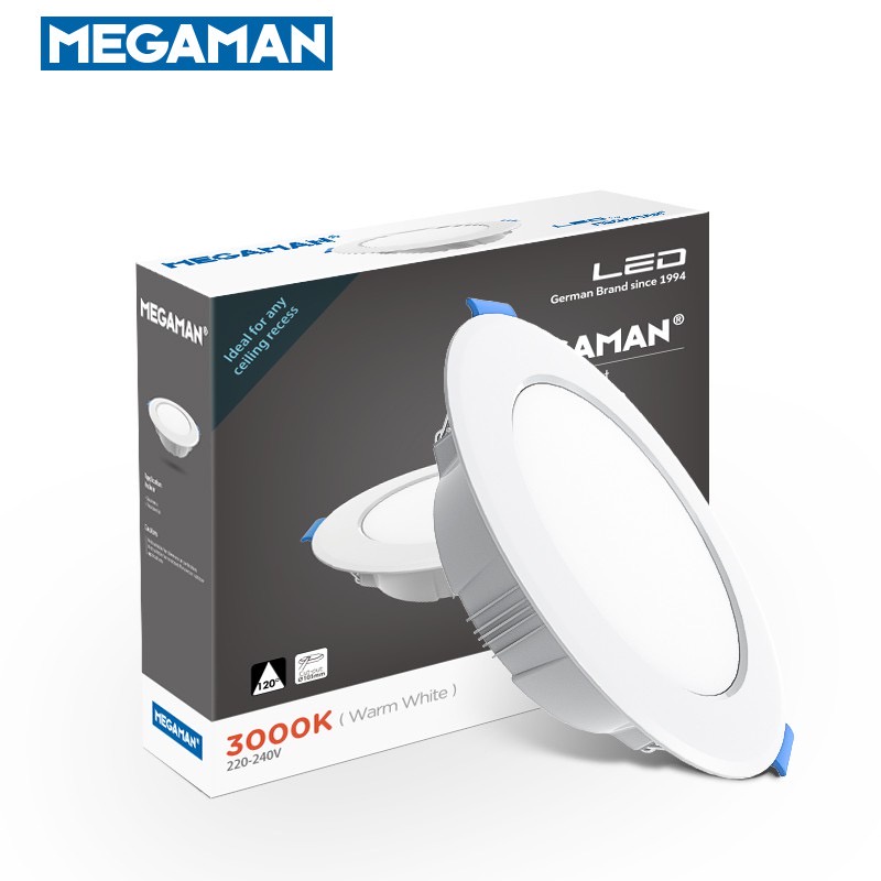 [SIRIM] Megaman LED Downlight Lampu Siling Surface Recessed Ceiling ...