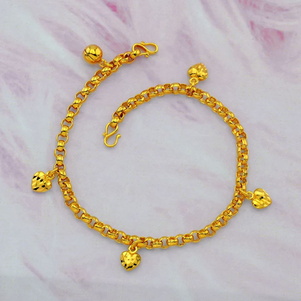 ORIGINAL ZHULIAN Rantai Kaki Budak saduran emas 999 atau 24k by Zhulian ...