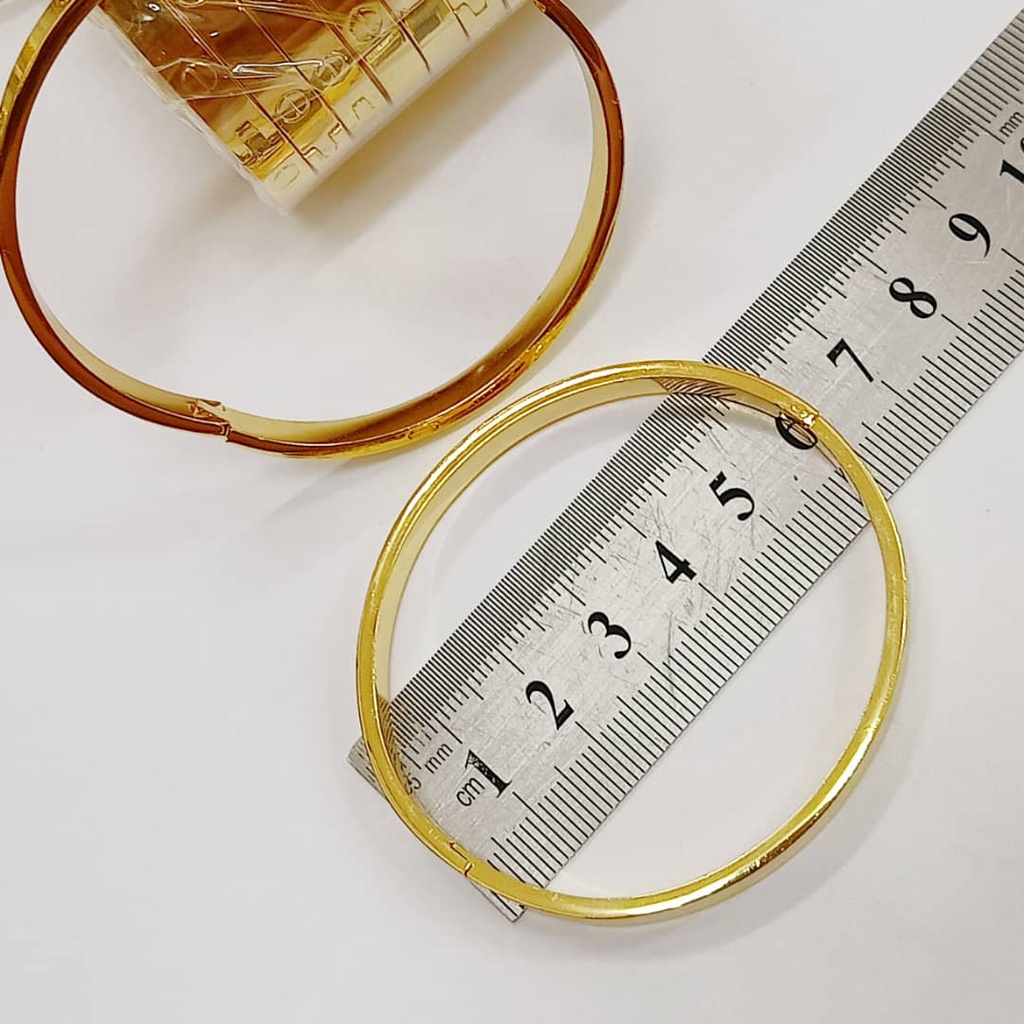 Gelang 6mm Emas Korea bangkok Bangle GOLD PLATED | Shopee Malaysia