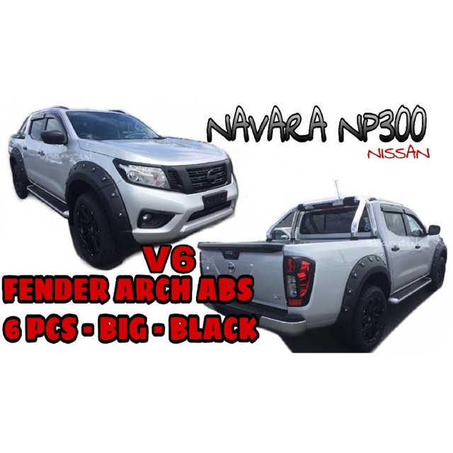 Nissan Navara np300 np 300 fender arch flare flares arches cover front ...