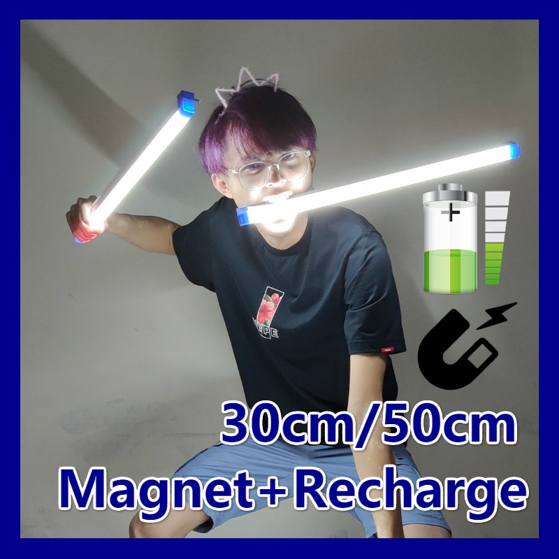 【2 Batang】Lampu LED、Recharge、Magnet 30cm/60cm | Shopee Malaysia