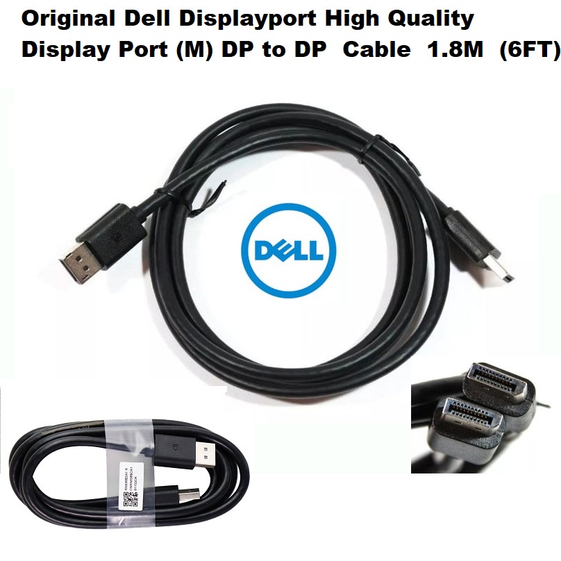 Original Dell Displayport High Quality Display Port (M) DP to DP Cable ...