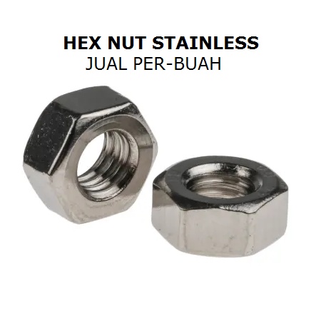 HEX NUT M 10 Stainless Hexagon NUT M10 Hexagonal Bolt Fastener | Shopee ...