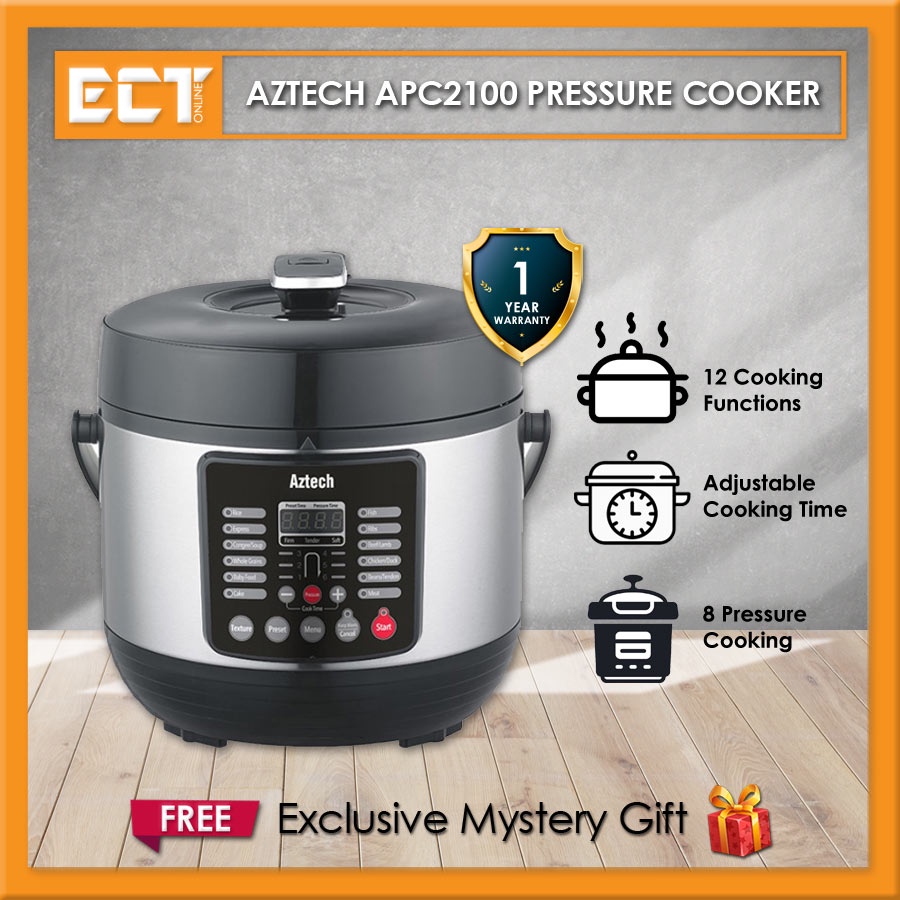 [Clearance] Aztech APC2100 Pressure Cooker 5.0L with Digital LED ...
