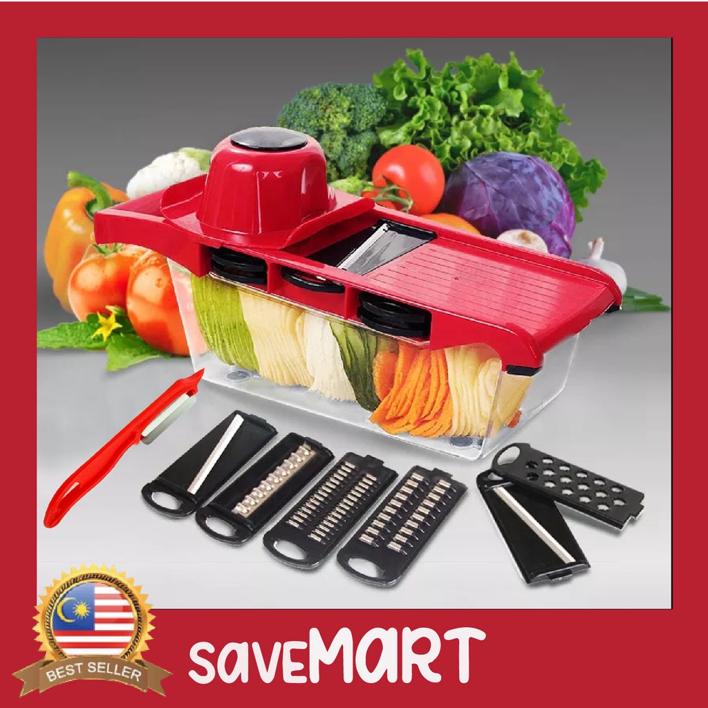 6 IN 1 Fruit & Vegetables Cutter With Container Shredder ...