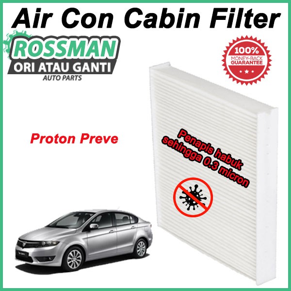 Proton Preve CPS 1.6 Suprima S CFE Premium OEM Cabin Filter Cleaner ...