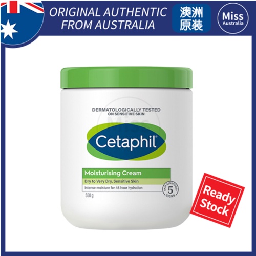 Cetaphil Moisturizing Cream for Dry/Sensitive Skin 550g To Bind Water ...