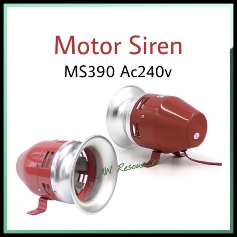 💥Ready Stock💥 MS-390 5" Motor Siren AC230V (Metal) High alarm Beima Da ...