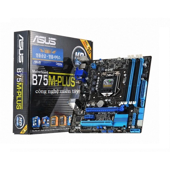 (READY STOCK) Asus Motherboard B75M-PLUS Socket LGA 1155 DDR3 32G ...