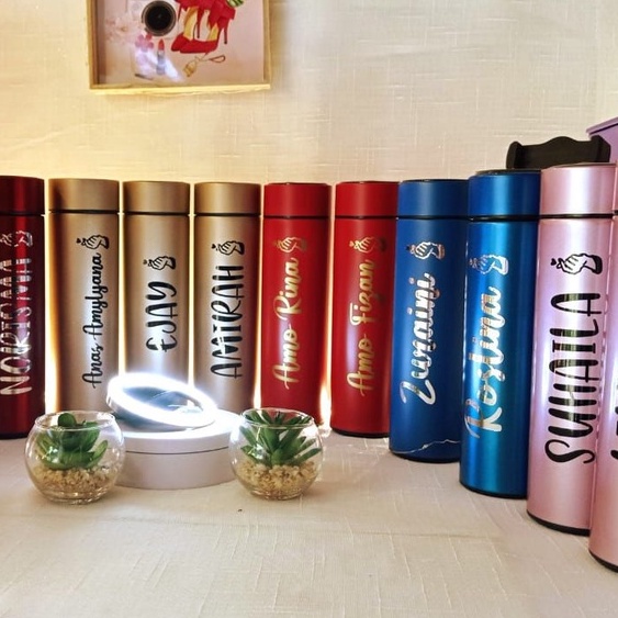 Personalized LED Thermos Flask Thumbler Bottle 500ml Thermos Flask ...