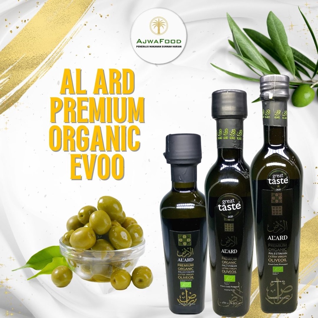 Minyak Zaitun Al Ard Alard Premium Organic Extra Virgin Olive Oil ...
