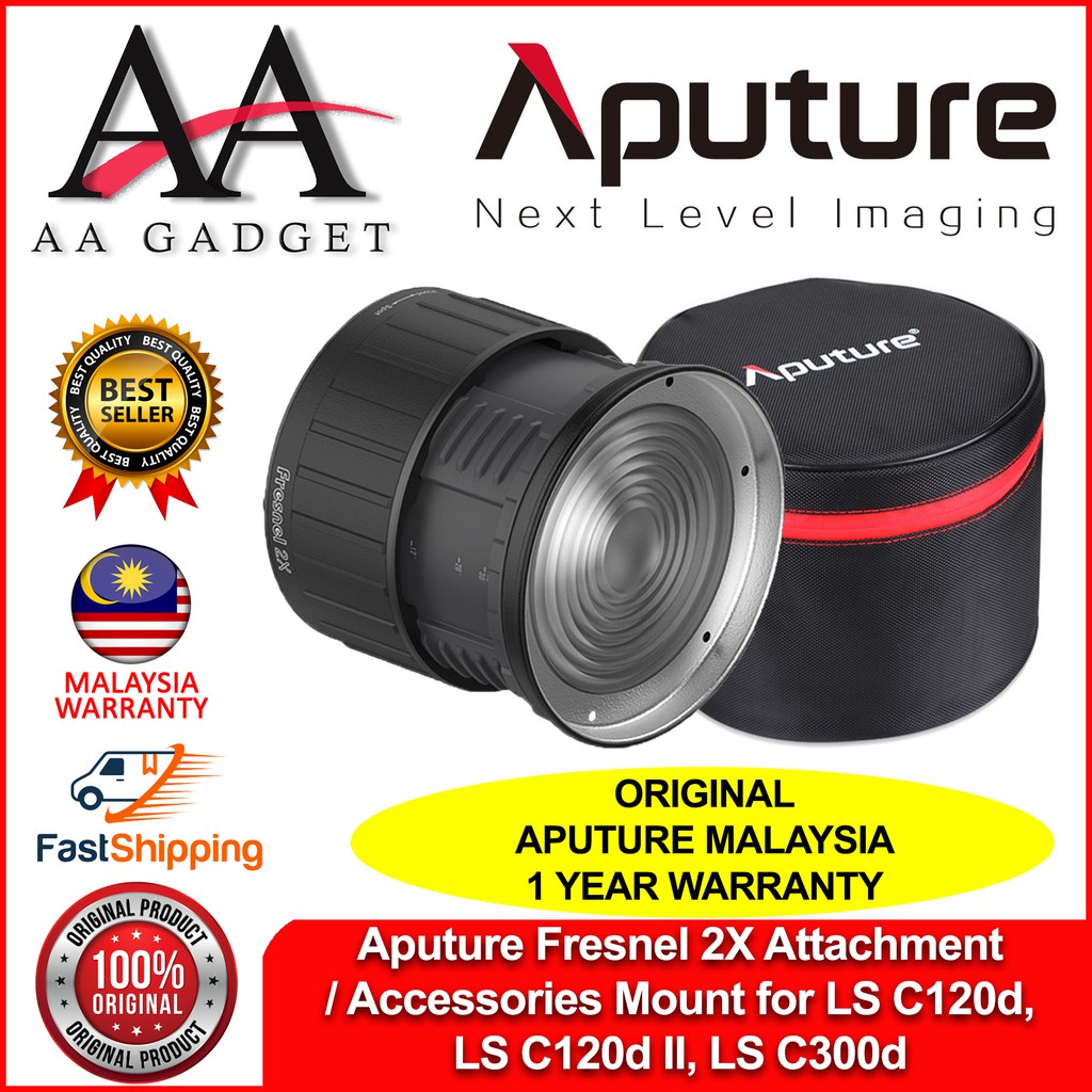 Aputure Fresnel 2X Attachment / Accessories Mount for LS C120d, LS C120d II, LS C300d ( 100% ...