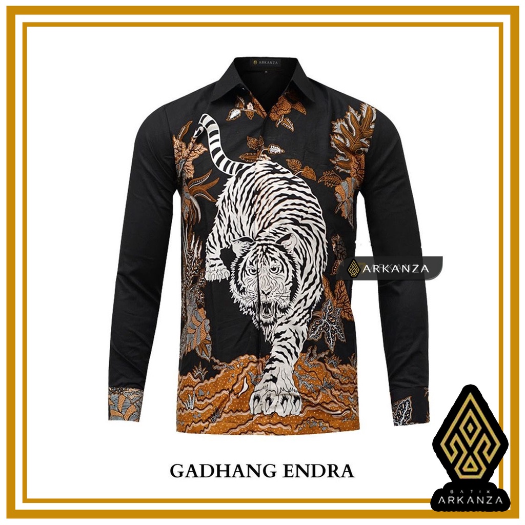 MEN'S SLIMFIT BATIK LONG SLEEVES PREMIUM FURING MEN'S TOPS SIZE S M L ...