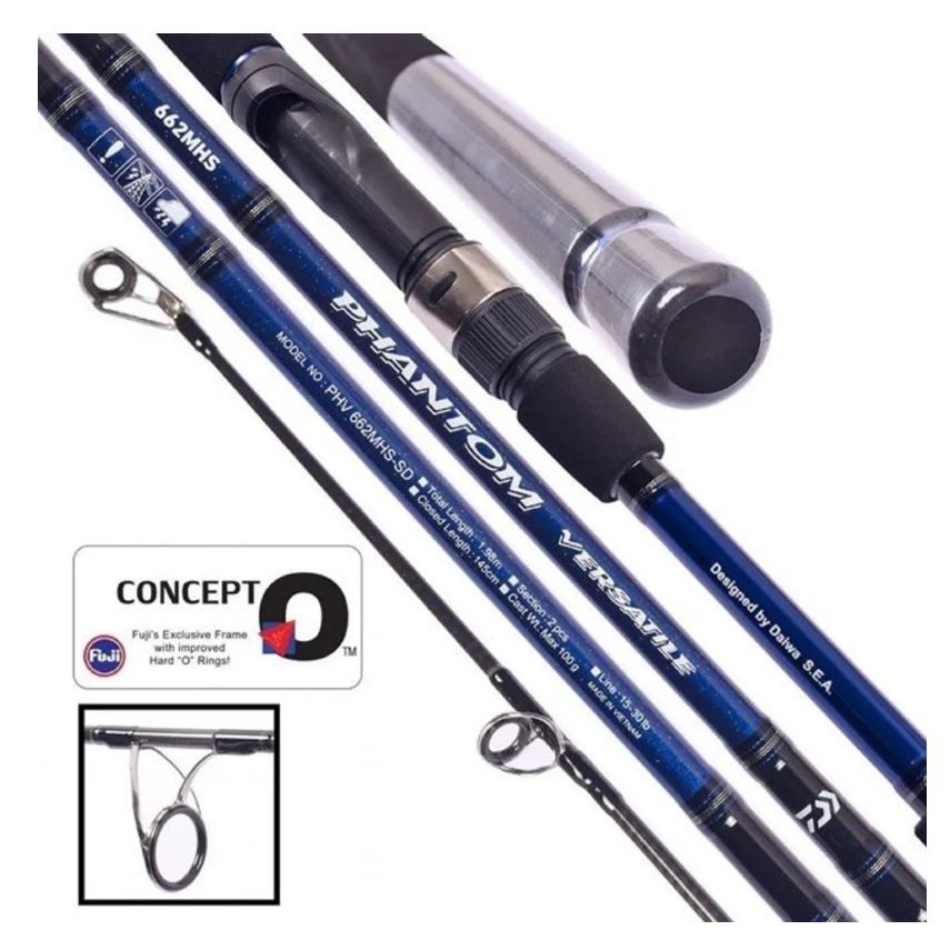 20 DAIWA PHANTOM VERSATILE SPINNING BUTT JOINT ROD WITH 1 YEAR LOCAL ...