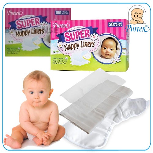 PUREEN Baby Super Nappy Liners (50's /100's)[READY STOCK-PUCHONG ...