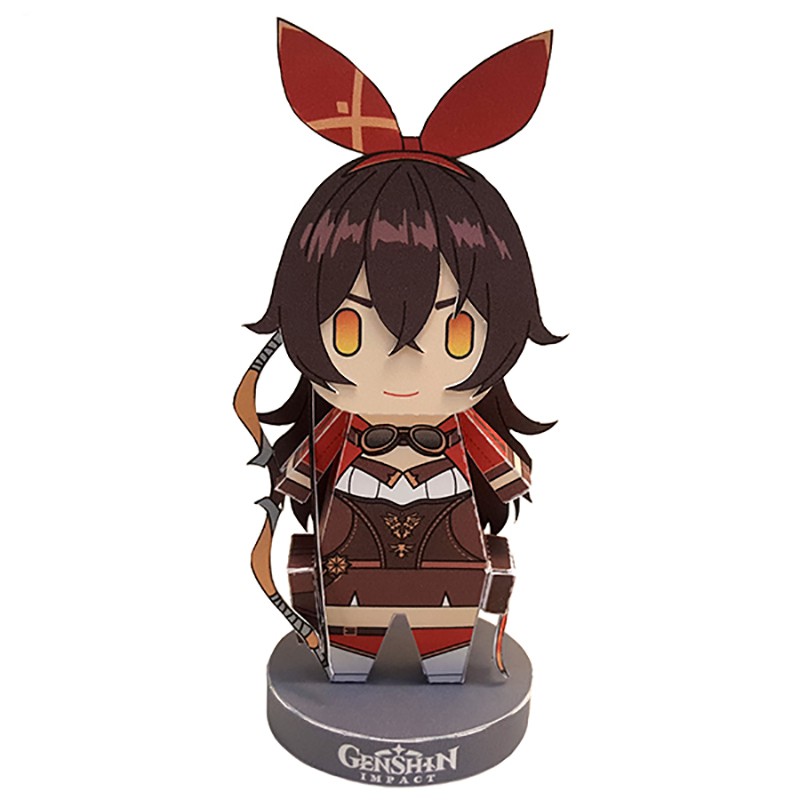 Genshin impact figures papercraft paper figure genshin impact Hutao ...